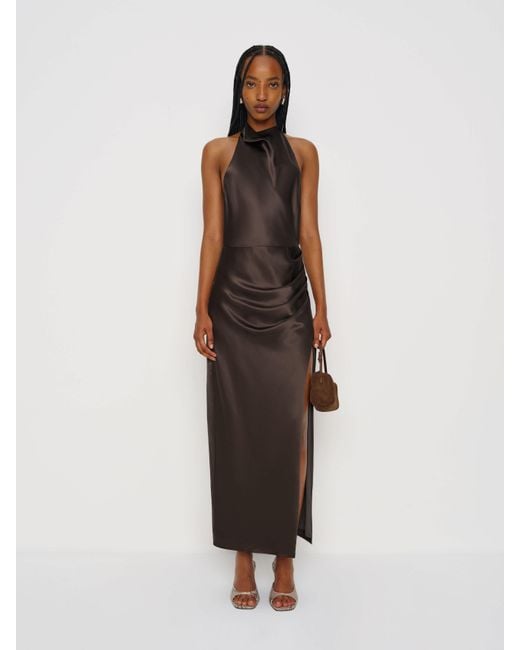 Reformation Emeline Silk Dress in White | Lyst UK