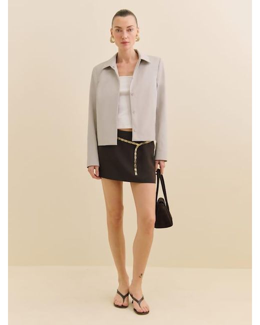 Reformation Jade Jacket in Natural | Lyst