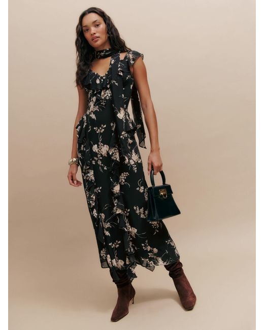 Reformation Silvana Dress in Natural | Lyst