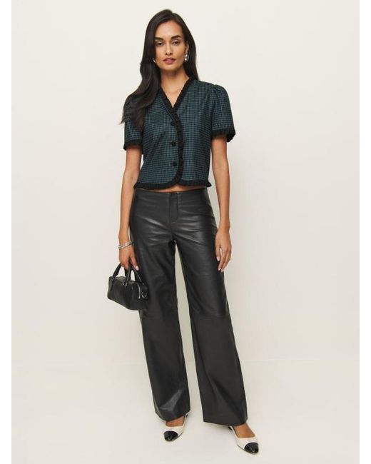 Reformation Bess Top in Black | Lyst