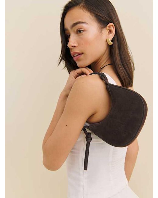Reformation Mini Rosetta Shoulder Bag in Natural | Lyst