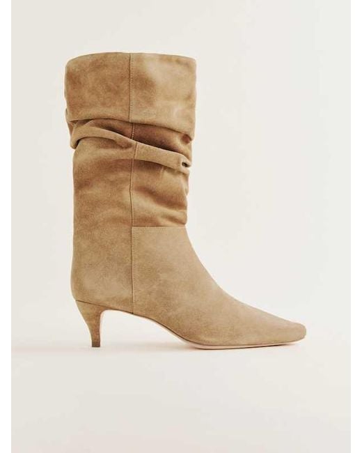 Reformation Rosie Mid Shaft Boot in Brown | Lyst