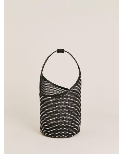 Reformation Small Mesh Silvana Bucket Bag in Black | Lyst
