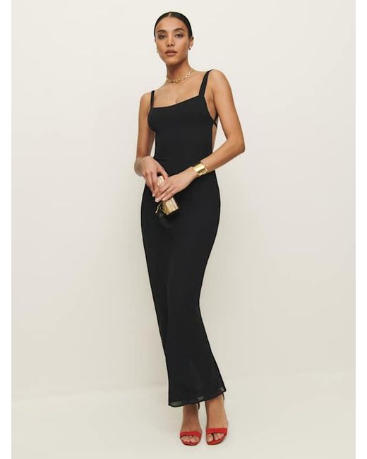 Reformation Chime Dress in Black | Lyst
