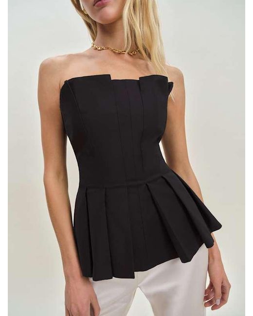 Reformation Ashlyn Top in Black | Lyst