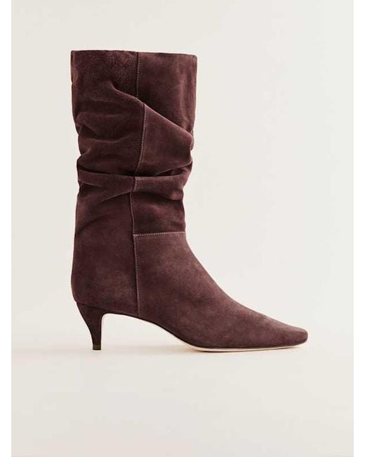 Reformation Rosie Mid Shaft Boot in Brown | Lyst
