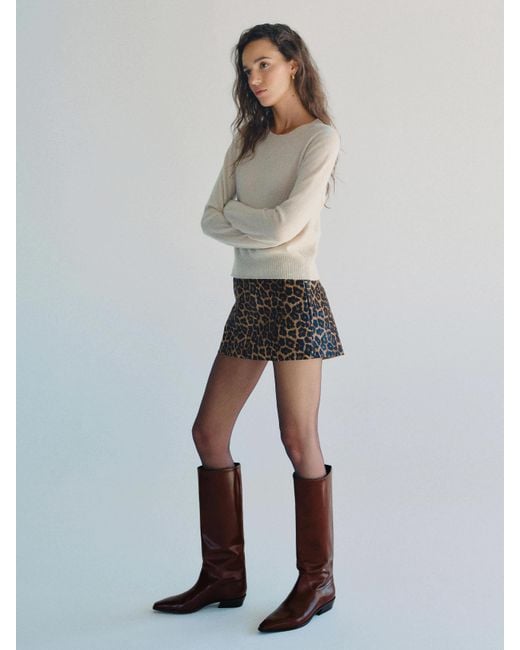 Reformation Dominique Knee Boot 7 in Gray | Lyst