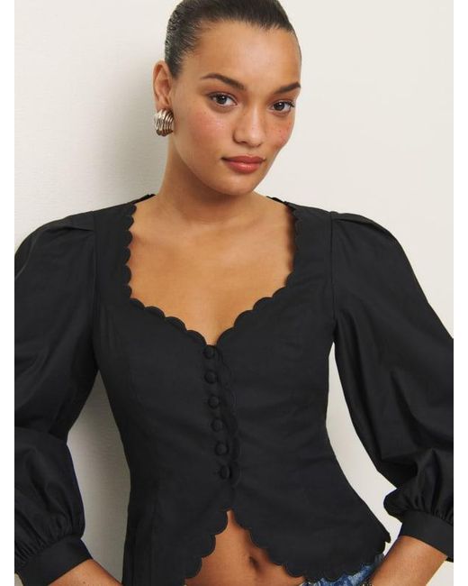 Reformation Elianna Top in Blue | Lyst