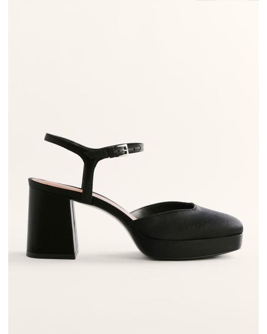Reformation Marisol Platform Heel in Black | Lyst Australia