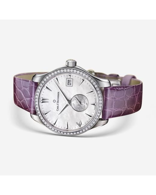 Carl F. Bucherer Manero Autodate Stainless Steel Automatic Ladies Watch ...