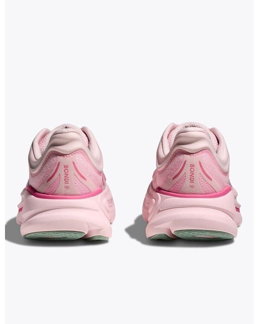 Hoka One One Women's Bondi 9 Running Shoes in Pink | Lyst UK