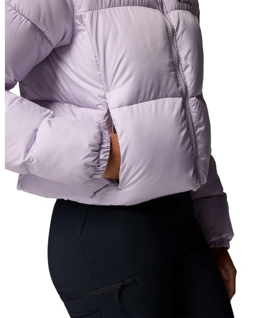Columbia Women's Puffect Ii Cropped Puffer Jacket in Purple | Lyst UK