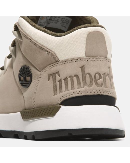 Timberland Sprint Trekker Mid Lace-up Trainer For Men In Beige, Man ...