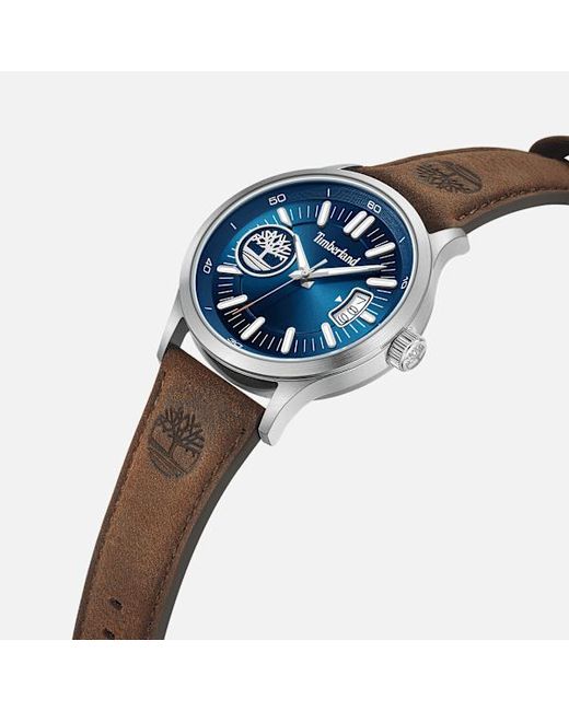 Timberland Trumbull Leather Strap Watch For in Blue for Men | Lyst UK