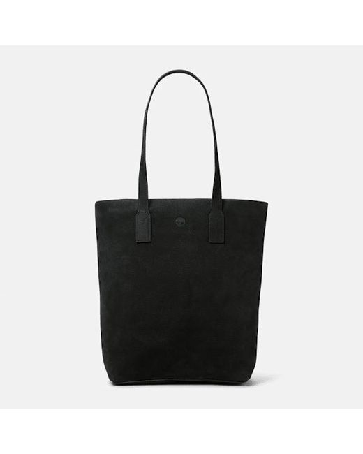 Timberland Soft Leather Tote Bag in Black | Lyst UK