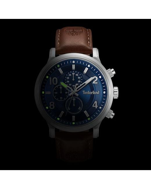 Timberland Driscoll Leather Strap Watch For in Blue for Men | Lyst UK