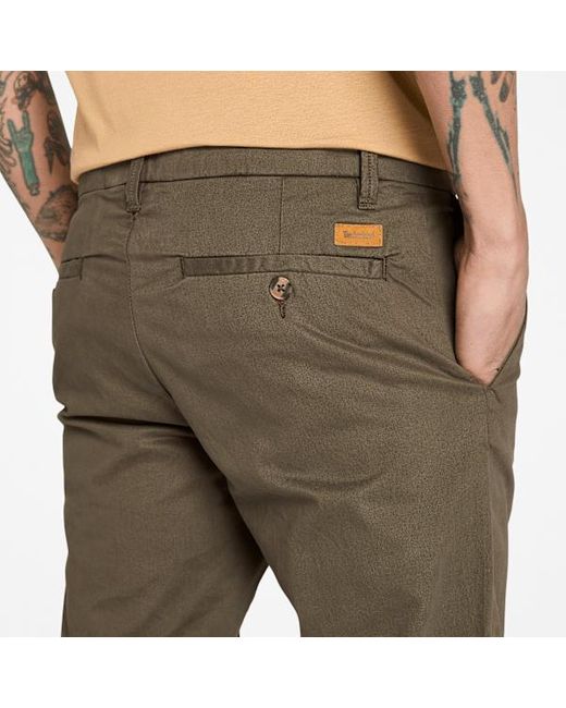 Timberland Claremont Twill Chino Slim Trouser For in Green for Men ...