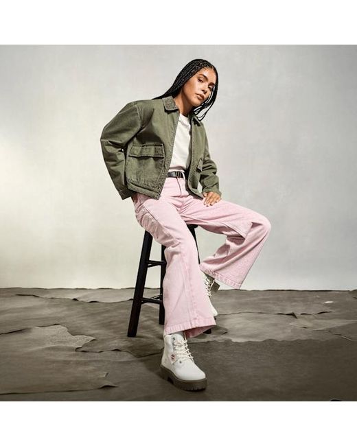 Timberland Strafford Bomber Washed Canvas Jacket For in Green | Lyst UK
