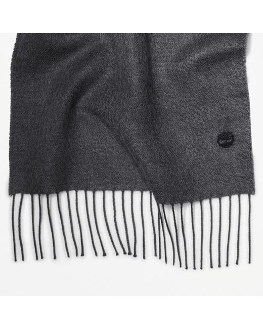 Timberland Solid Woven Scarf in Black | Lyst UK