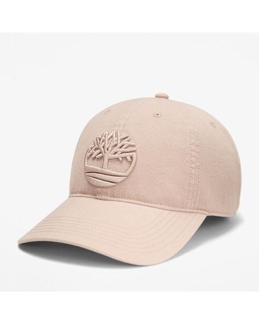Timberland Soundview Embroidered Baseball Cap in Natural for Men | Lyst UK