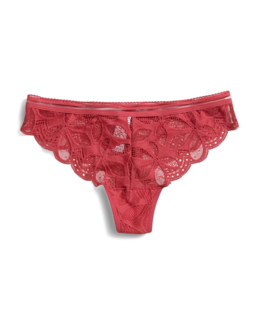 TJ Maxx Stricto Sensual Thong For Cotton in Red | Lyst