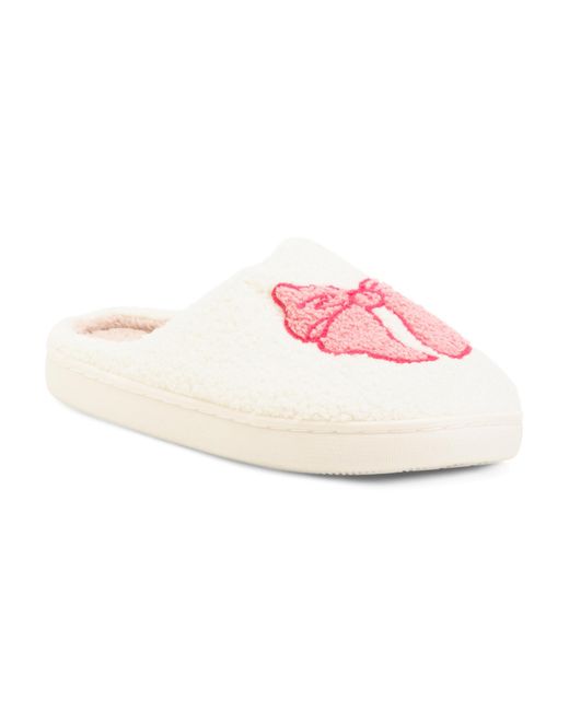 TJ Maxx Bow Slippers in Pink | Lyst