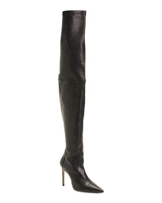 TJ Maxx Leather Ultrastuart 100 Stretch Boots For in Black | Lyst
