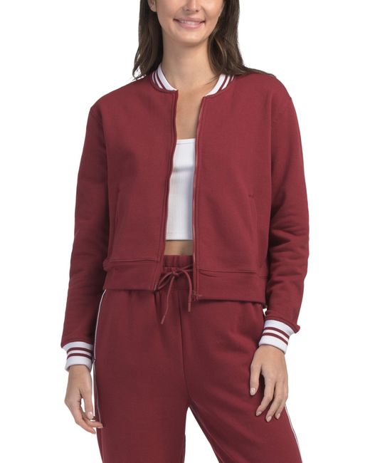 TJ Maxx Cloud Plush Prime League Bomber Jacket For Spandex/Cotton ...