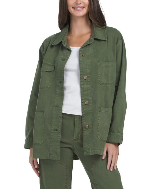 TJ Maxx Charlie Chore Jacket, Cotton in Green | Lyst