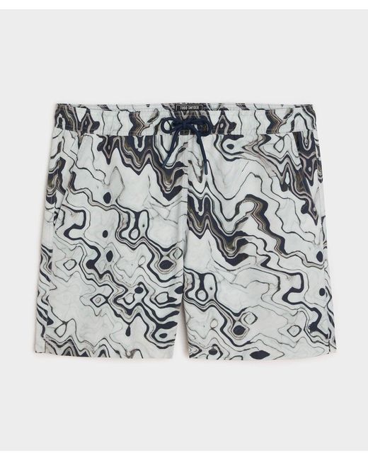 Todd Snyder 5" Montauk Swim Trunk in Metallic for Men | Lyst
