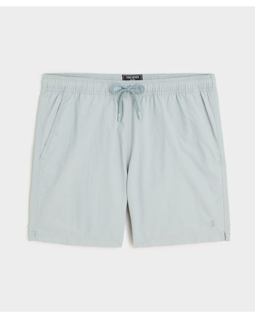 Todd Snyder 5" Montauk Swim Trunk in Gray for Men | Lyst