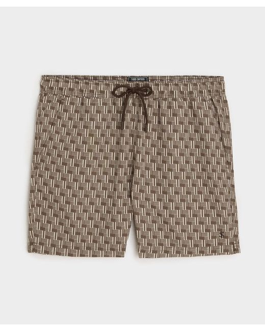 Todd Snyder 5" Montauk Swim Trunk in Brown for Men | Lyst