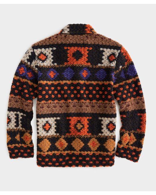 Todd Snyder Loop Knit Jacquard Chore Jacket for Men | Lyst