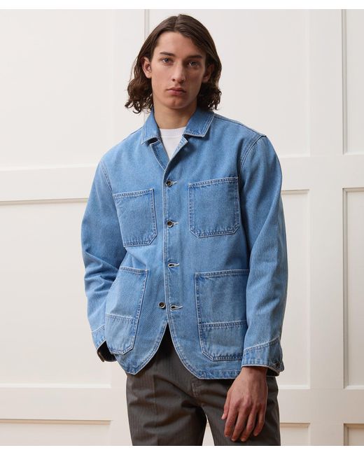 Todd Snyder Denim Engineer Coat in Blue for Men | Lyst