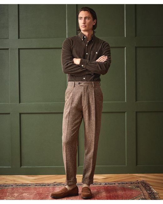 Todd Snyder Brown Donegal Madison Suit Pant for Men | Lyst