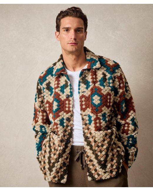 Todd Snyder Loop Knit Chore Jacket for Men | Lyst