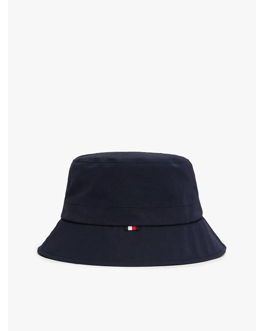 Tommy Hilfiger Performance Waterproof Bucket Hat in Blue for Men | Lyst UK