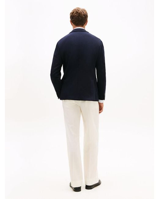 Tommy Hilfiger Double-Faced Jersey Regular Fit Blazer in Blue for Men ...