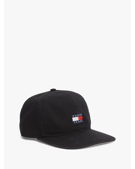 Tommy Hilfiger Heritage Logo Embroidery Twill Baseball Cap in Black for ...