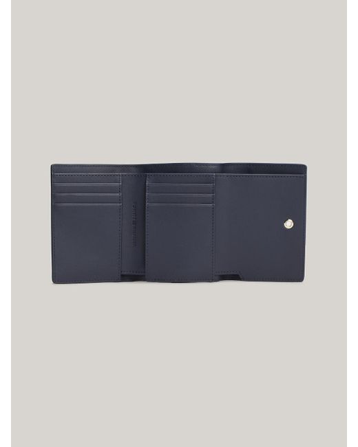 Tommy Hilfiger Th Monogram Trifold Wallet in Blue | Lyst UK