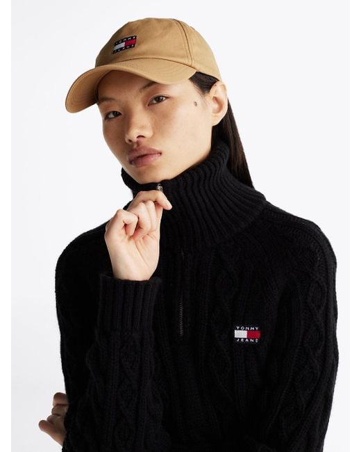 Tommy Hilfiger Heritage Embossed Logo Baseball Cap in Natural | Lyst UK