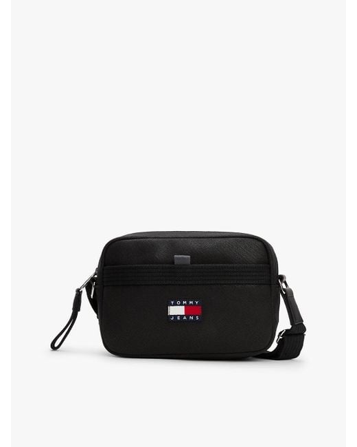 Tommy Hilfiger Logo Crossbody Camera Bag in Black for Men | Lyst UK