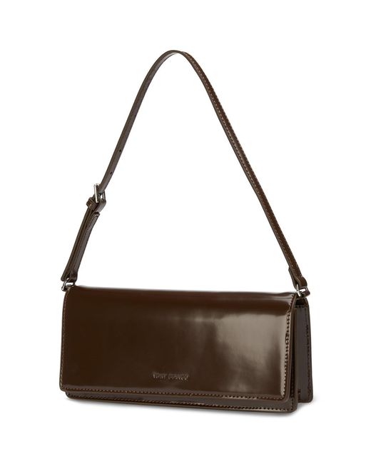 Tony Bianco Lizzie Choc Smooth Shoulder Bag in Brown | Lyst