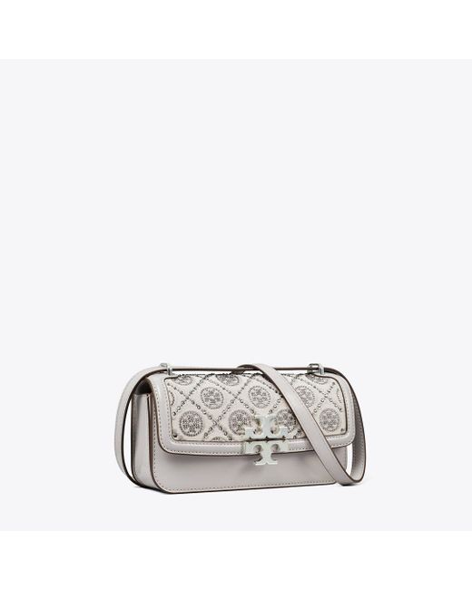 Tory Burch T Monogram Small Eleanor Rectangular Bag in Metallic | Lyst