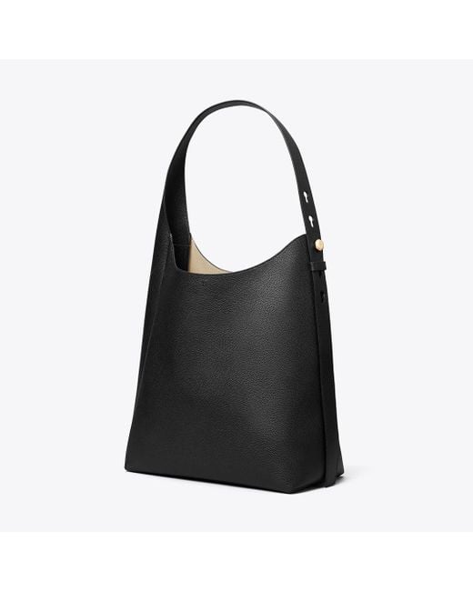 Tory Burch Romy Hobo Bag in Black | Lyst