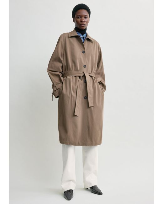 TOTEME Light Spring Trench in White | Lyst UK