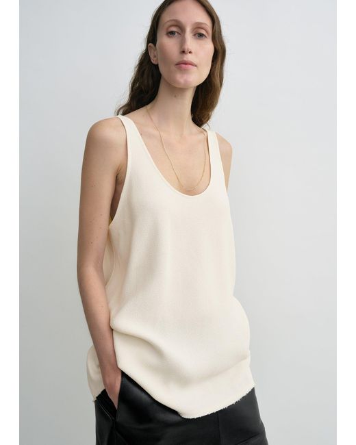 TOTEME Sablé Tank in Natural | Lyst