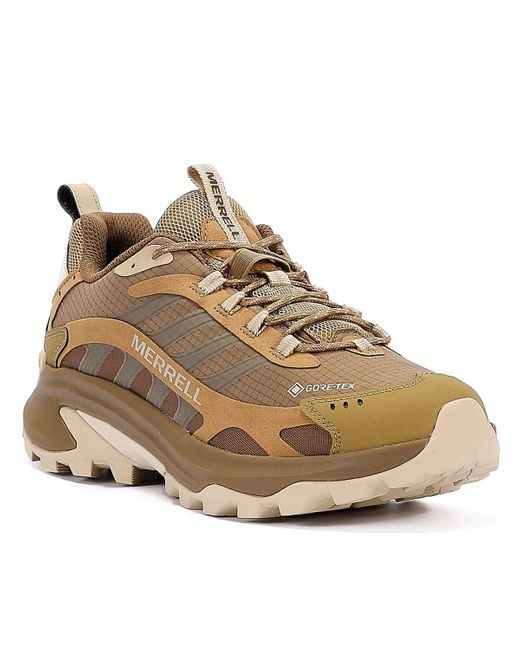 Merrell Moab Speed 2 Gore-tex Men's Coyote Trainers in Natural | Lyst