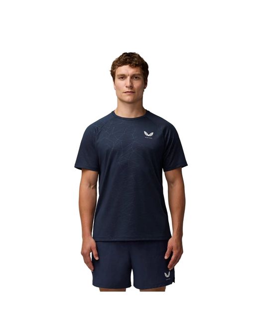 Castore Adapt Training T-Shirt Polyester Activewear T-Shirts in Blue ...