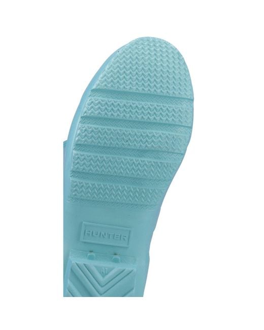 HUNTER Original Nebula Rubber Pool Wellington Boots in Blue | Lyst